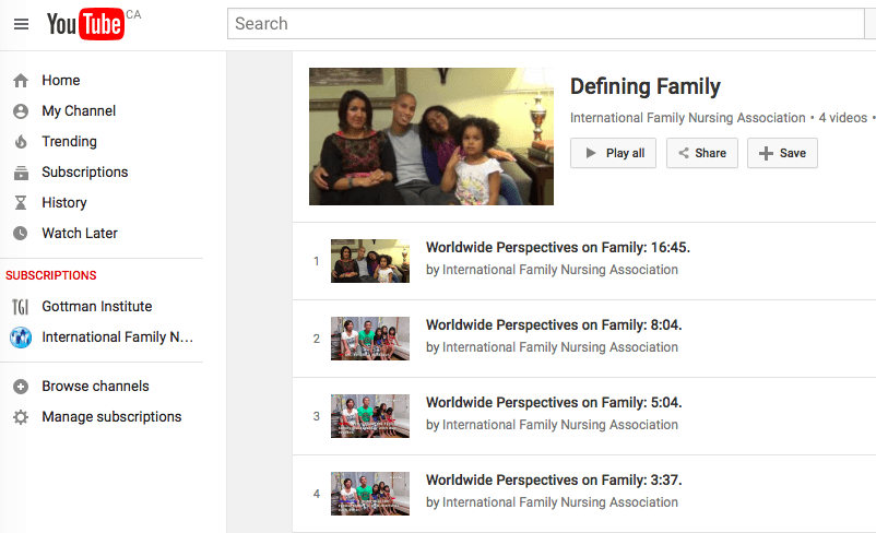 "Worldwide Perspectives on Family" Available on IFNA YouTube Channel ...